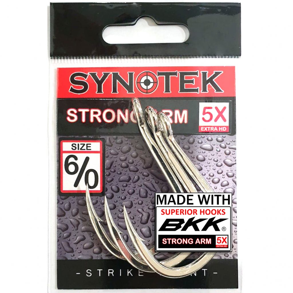 Synotek Strong Arm 5X Hooks (For Jigging & Surface Lures)